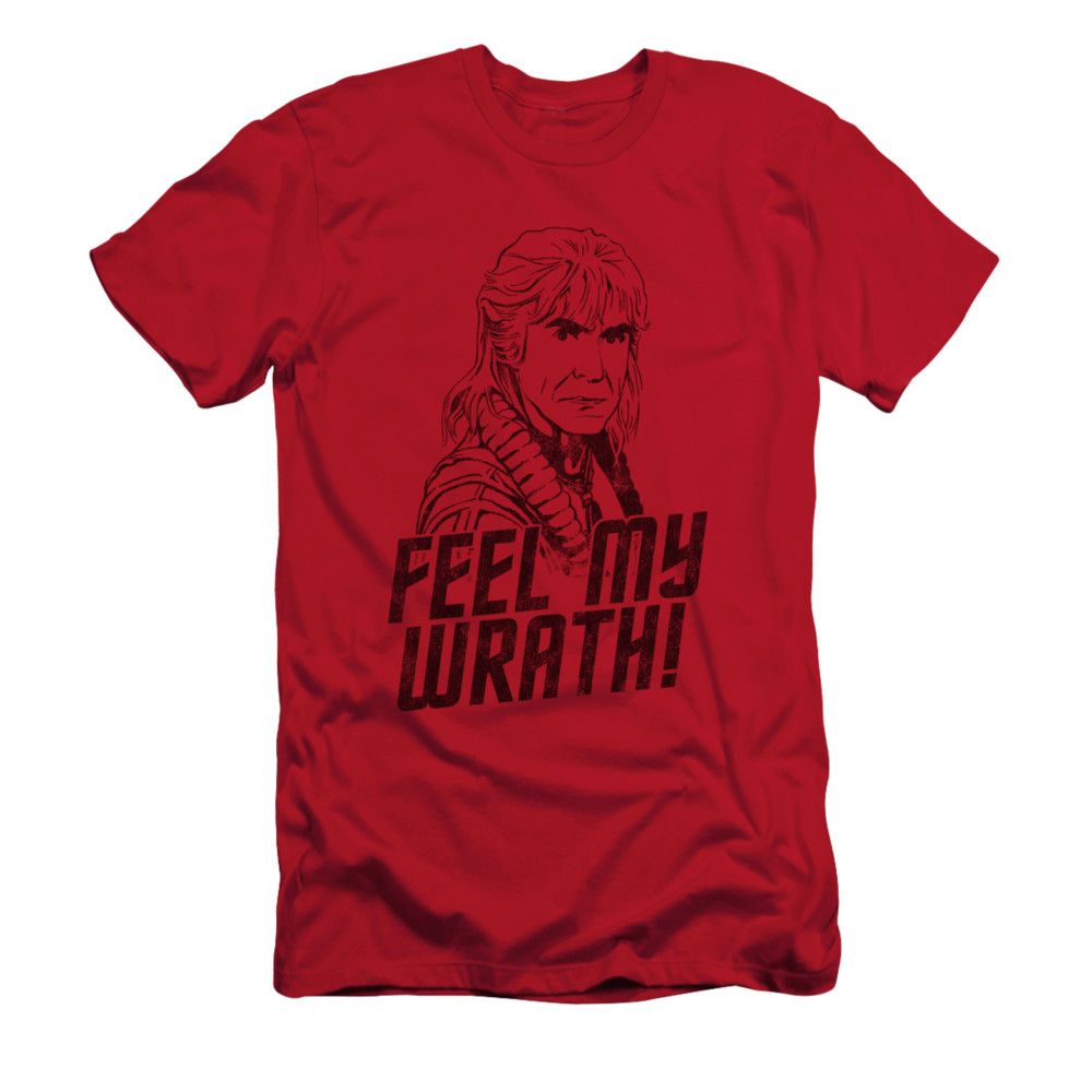 Star Trek Shirt Slim Fit Feel My Wrath Red T-Shirt - Star Trek Feel My ...