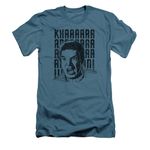 Star Trek Shirt Khan Yell Slate T-Shirt - Star Trek Khan Yell Shirts