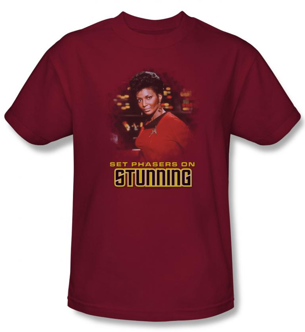 Star Trek Shirt Stunning Uhura Adult Cardinal Red Tee T-Shirt - Star ...