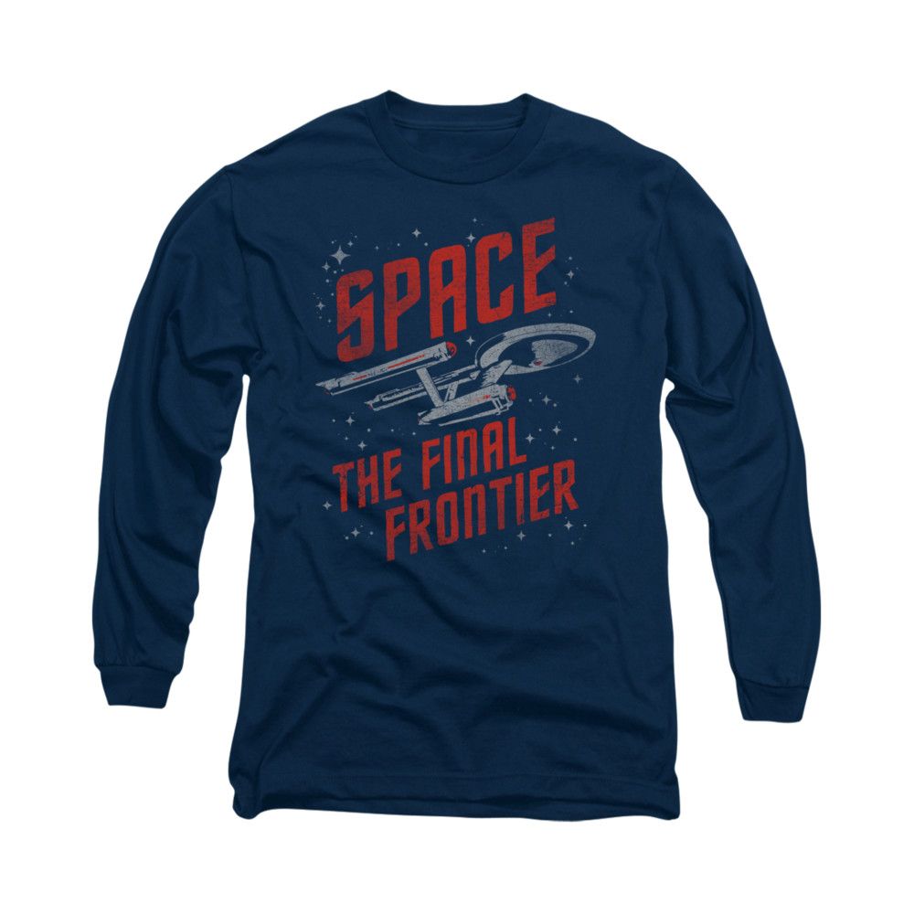 Star Trek - The Original Series Shirt Space Travel Long Sleeve Navy Tee ...