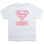 Super Mom Shirt Pink Shield White T-Shirt - Super Mom Pink Shield Shirts