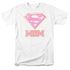 Super Mom Shirt Pink Shield White T-Shirt - Super Mom Pink Shield Shirts