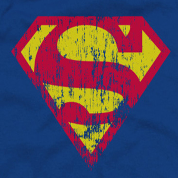 Superman Classic Logo Distressed Shirts - Superman Shirts