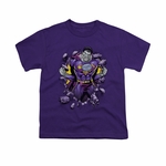 Superman Shirt Slim Fit Bizzaro Breakthrough Purple T-Shirt - Superman ...