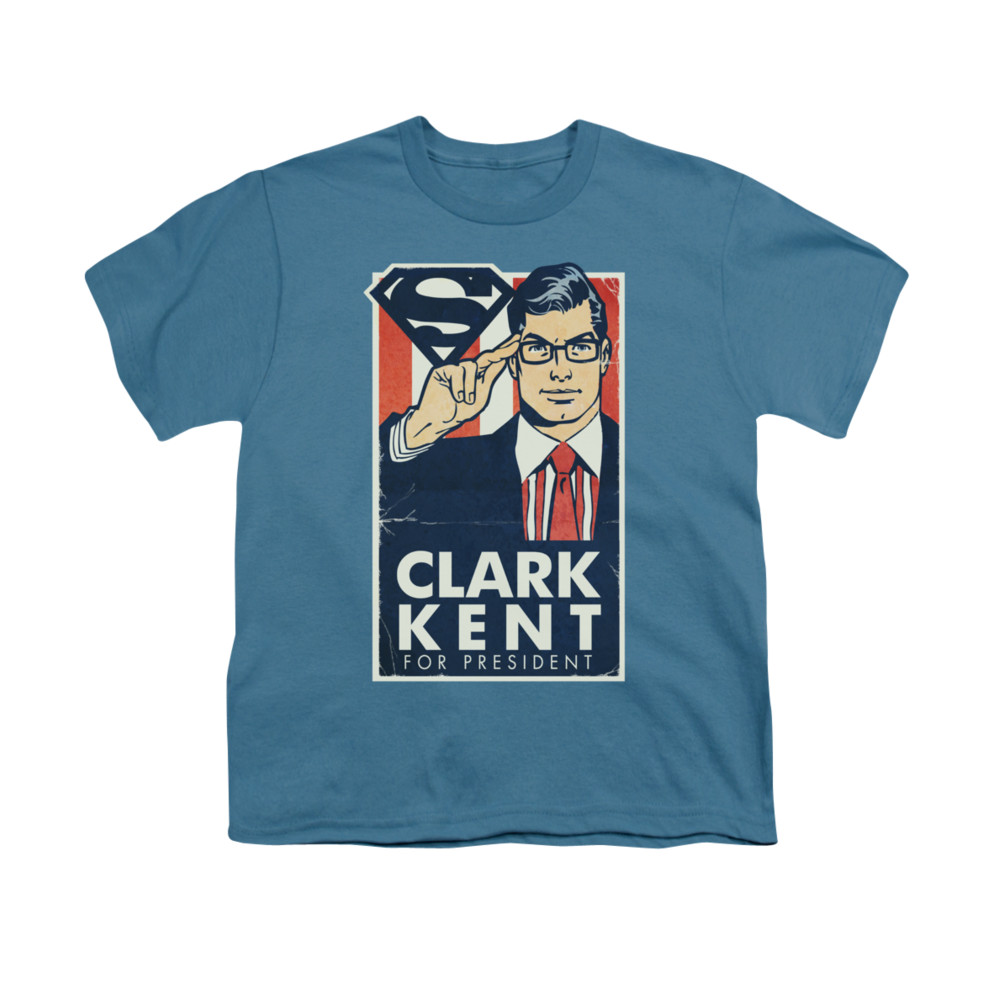 Superman Shirt Kids Clark Kent For President Slate T-Shirt - Superman ...