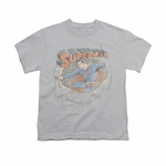 Superman Shirt Juniors Ripping Silver T-Shirt - Superman Ripping Shirts