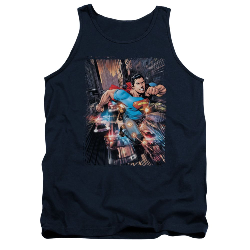 Superman Shirt Tank Top Bullet Proof Navy Tanktop - Superman Bullet ...