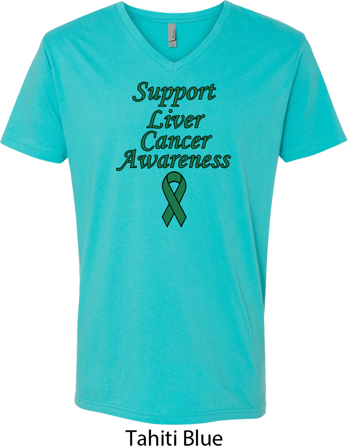Support Liver Cancer Awareness V-Neck - Support Liver Cancer Awareness ...