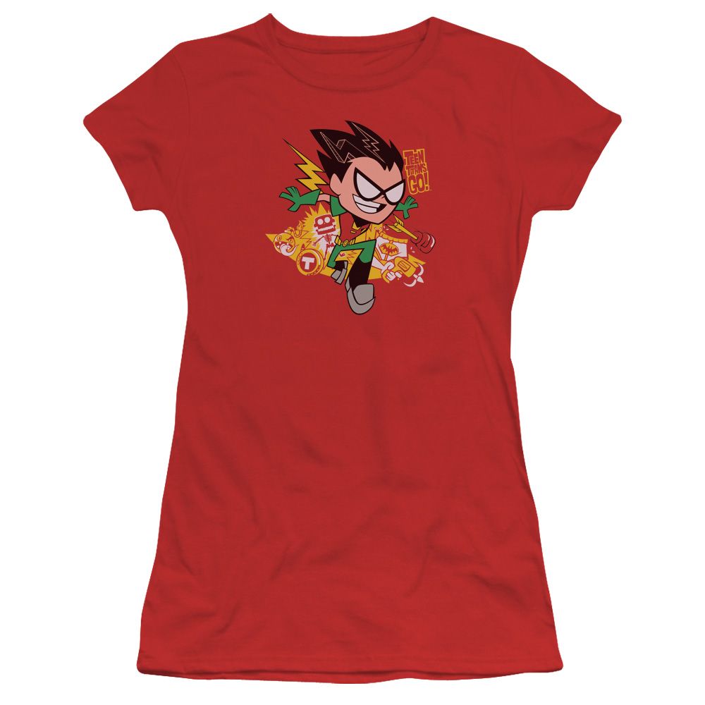 Teen Titans Go Shirt Juniors Robin Red T-Shirt - Teen Titans Go Robin ...