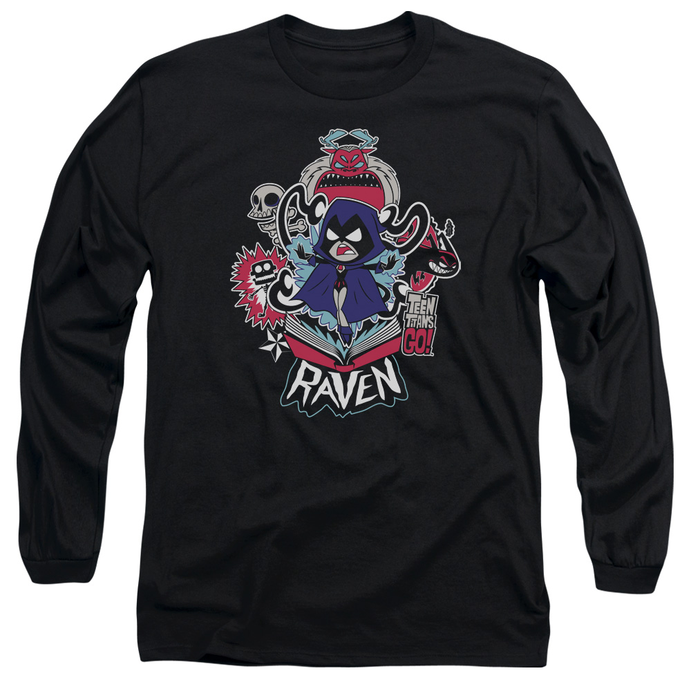 Teen Titans Go Shirt Raven Long Sleeve Black Tee T-Shirt - Teen Titans ...