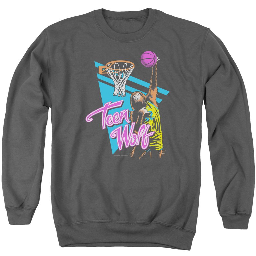 Teen Wolf Sweatshirt Slam Dunk Adult Charcoal Sweat Shirt - Teen Wolf ...