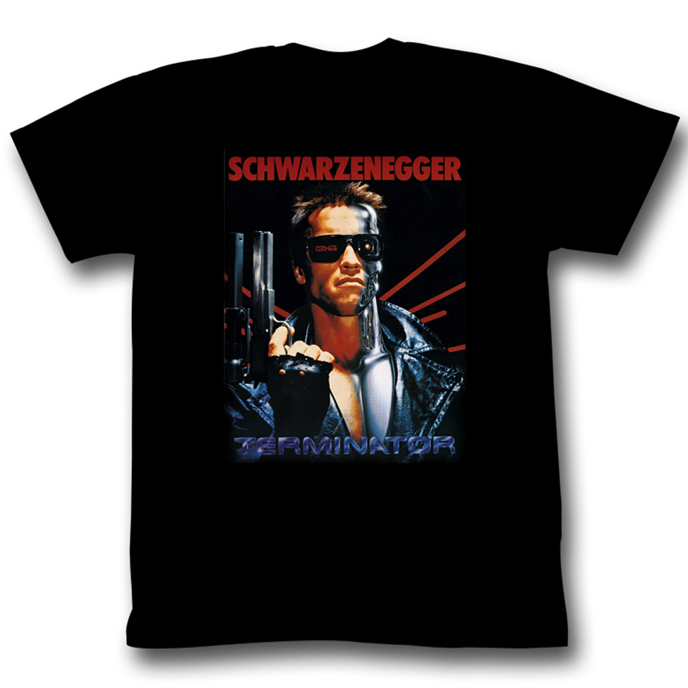 Terminator Shirt Schwarz Adult Black Tee T-Shirt - Terminator Shirts