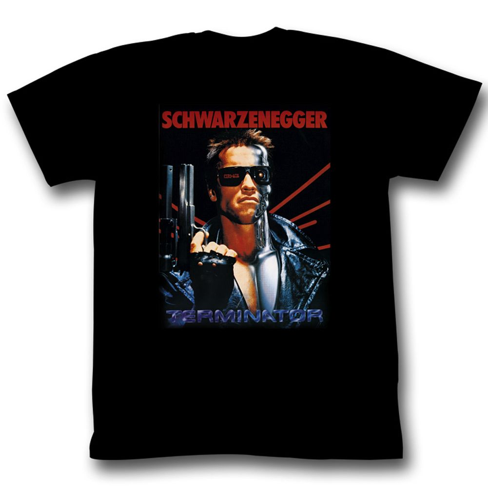 Terminator Shirt Schwarz Adult Black Tee T-Shirt - Terminator Shirts