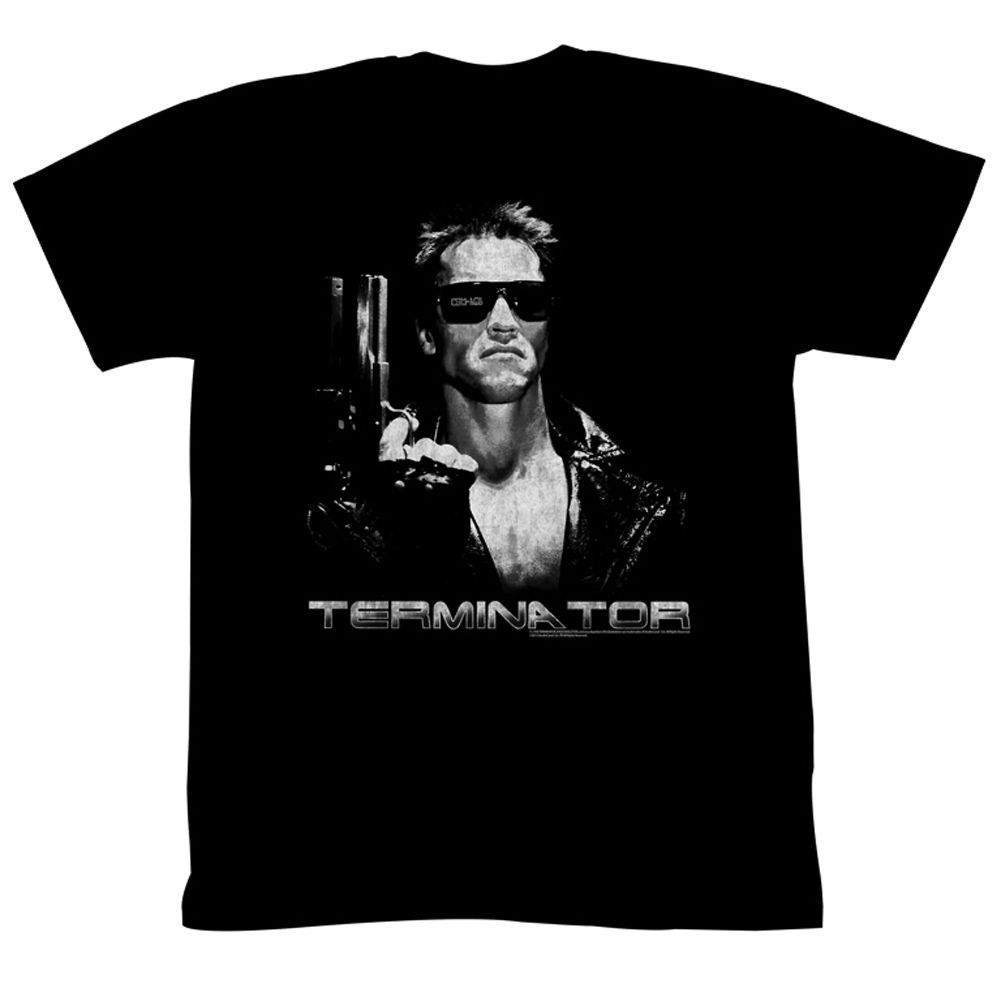 Terminator Shirt Terminate Adult Black Tee T-Shirt - Terminator Shirts