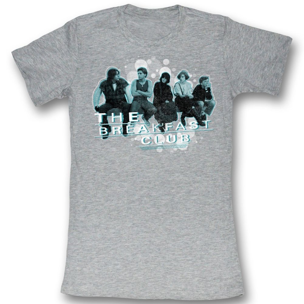 The Breakfast Club Juniors Shirt Bubbles Heather Grey Tee T-Shirt - The ...