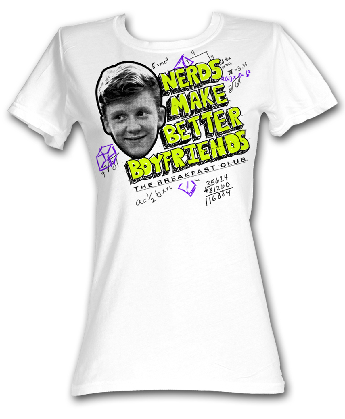 The Breakfast Club Juniors T-Shirt BFC Nerds Are Better White Tee - The ...