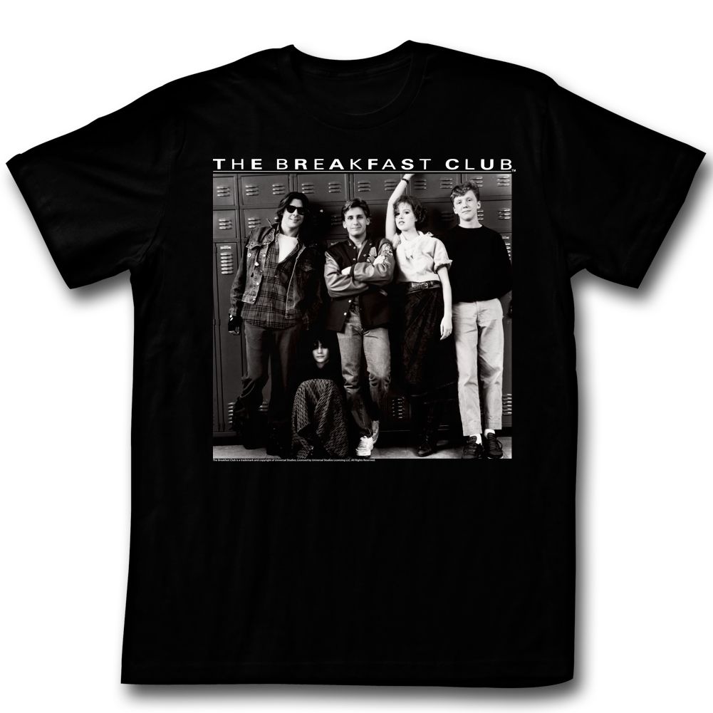 The Breakfast Club Shirt Locker Pose Black T-Shirt - The Breakfast Club ...