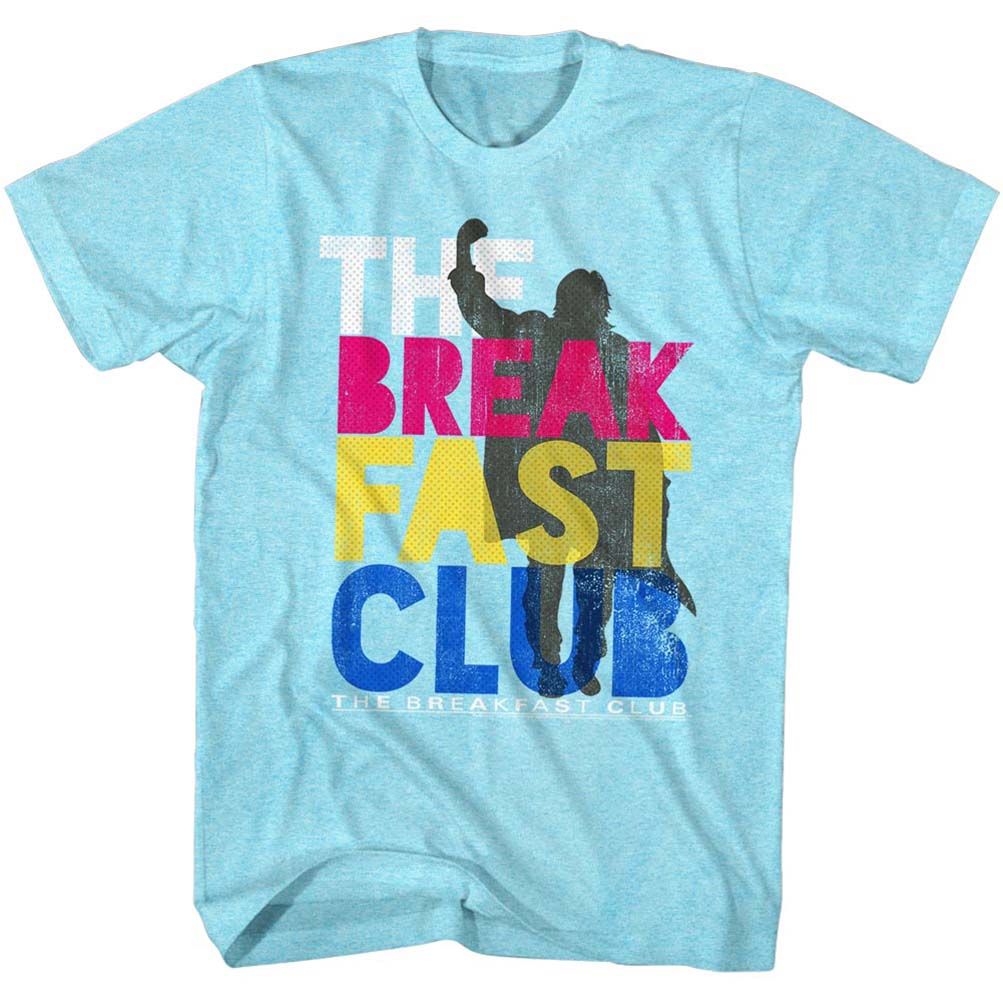 The Breakfast Club Shirt Multi Color Logo Light Blue T-Shirt - The ...