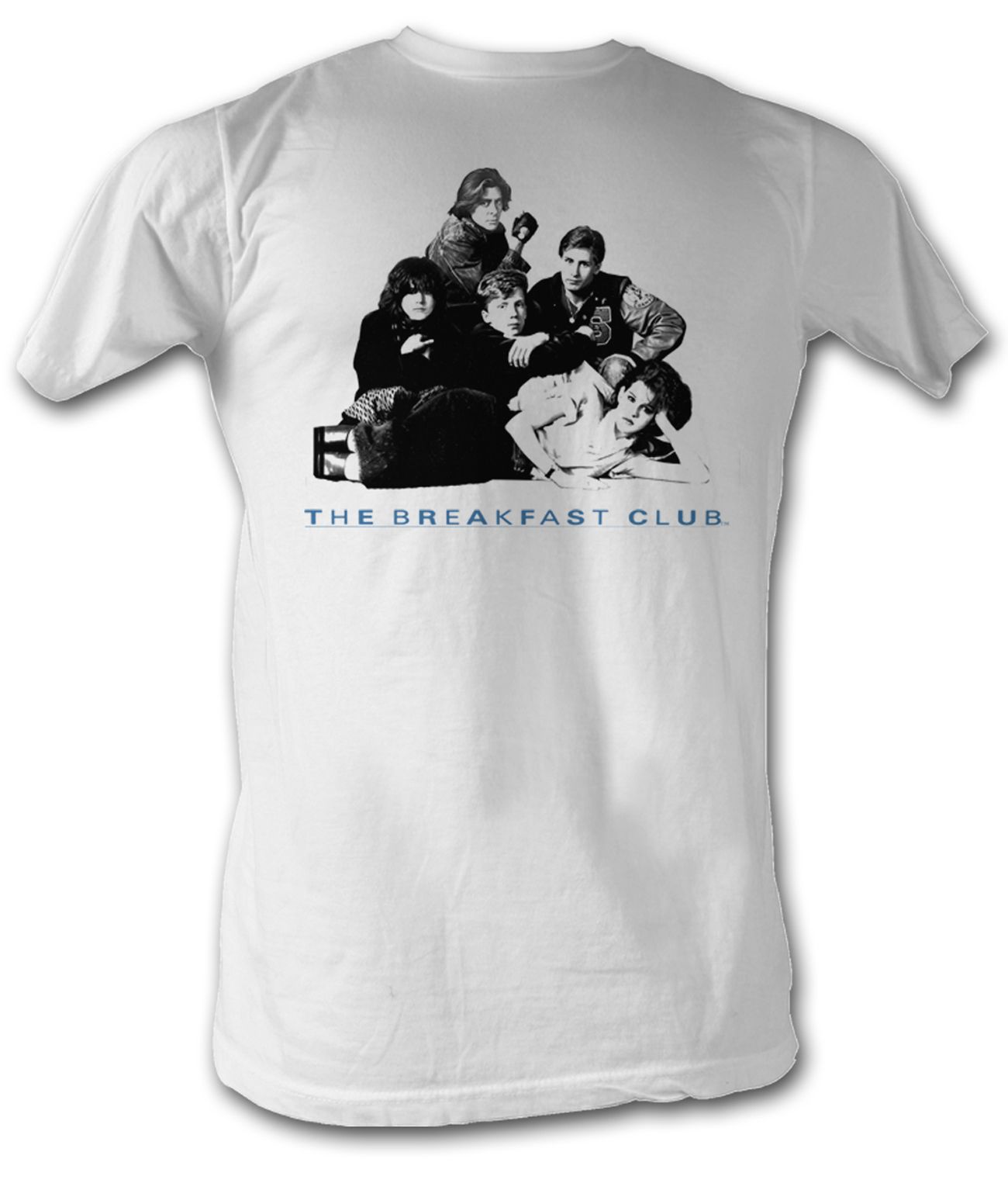 The Breakfast Club T-Shirt Group Adult White Tee Shirt - The Breakfast ...