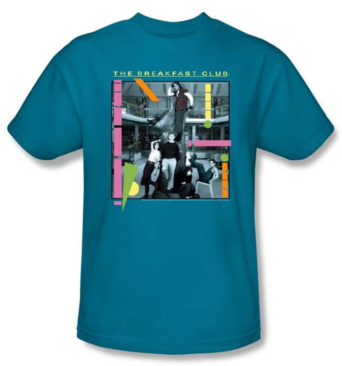The Breakfast Club T-shirt Movie Tree Adult Turquoise Tee Shirt - The ...