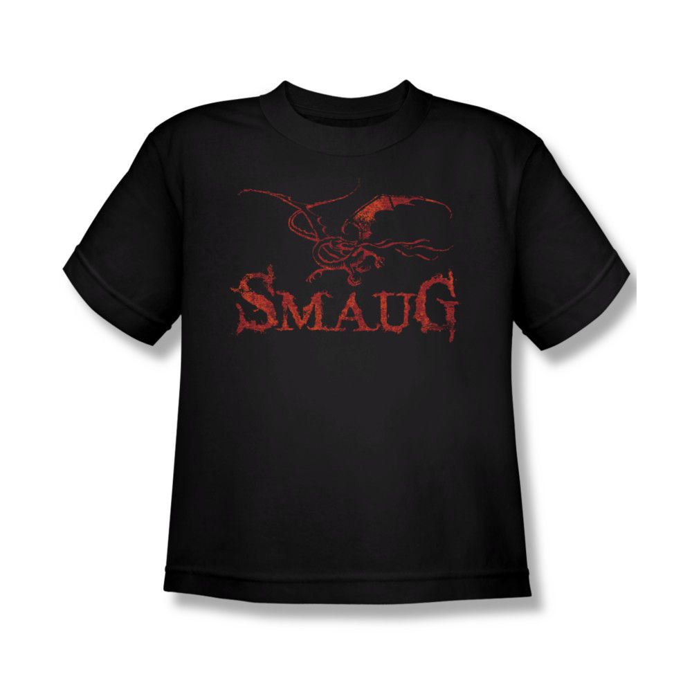 The Hobbit Desolation Of Smaug Shirt Kids Dragon Black Youth Tee T ...