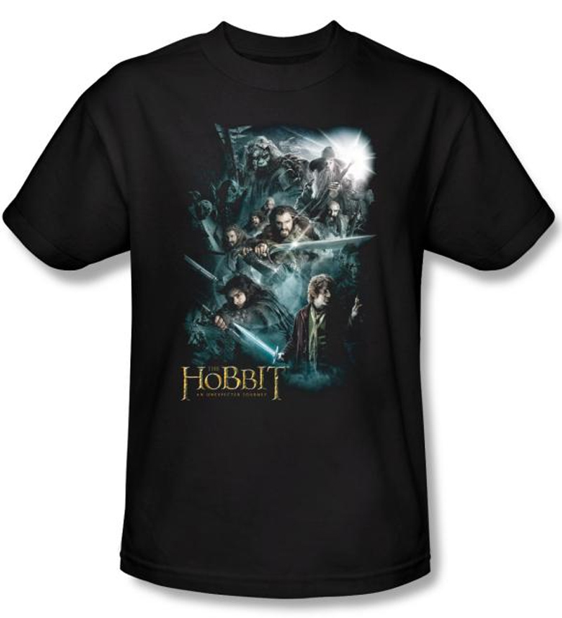 The Hobbit Kids Shirt Movie Unexpected Journey Adventure Black T-shirt ...