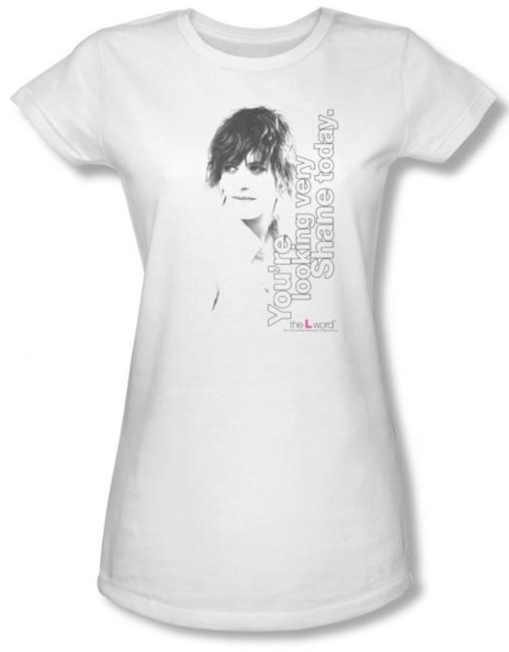 The L Word Juniors Shirt Looking Shane Today White T-shirt Tee - The L ...