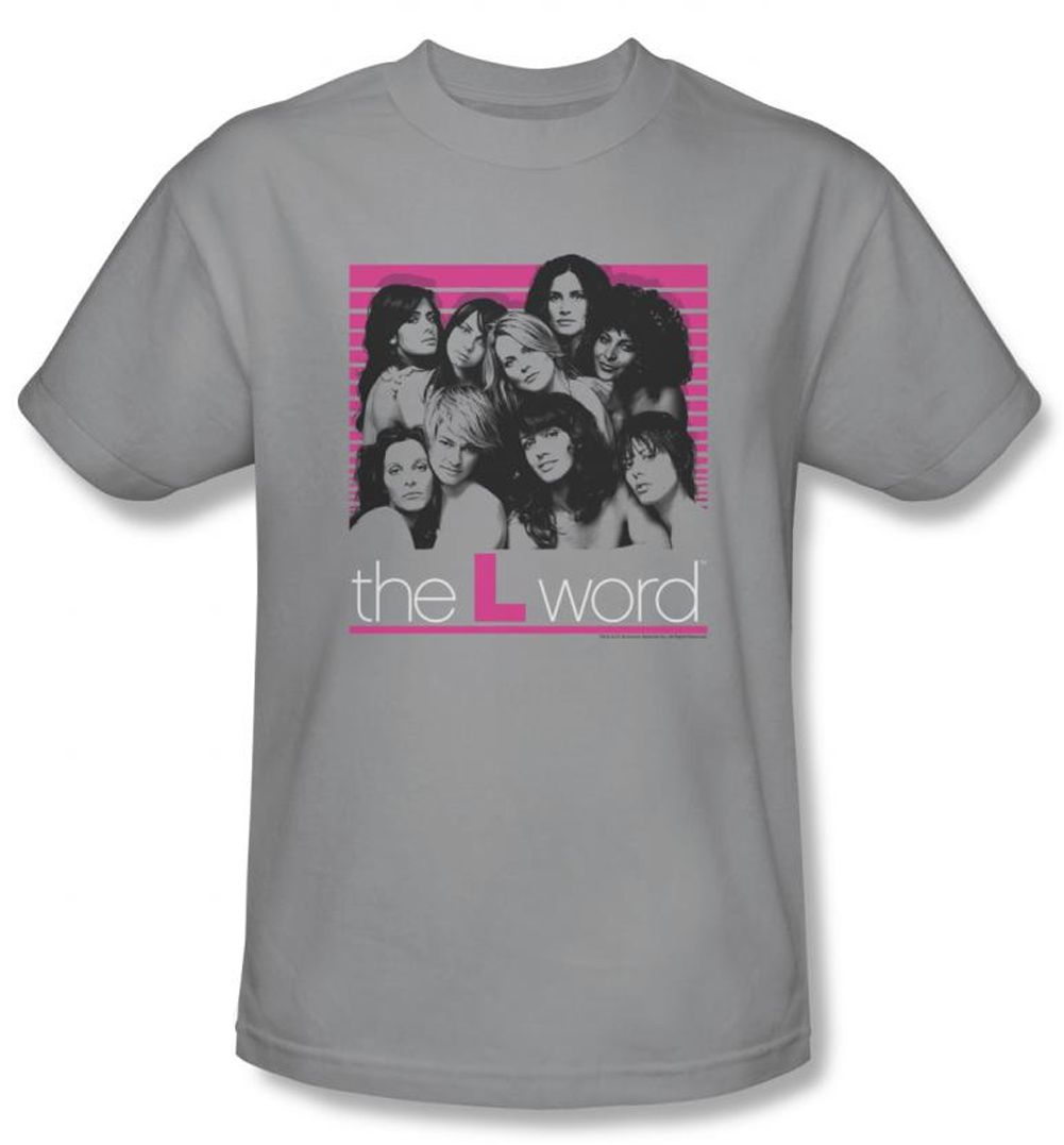 The L Word Shirt Cast Adult Silver T-Shirt Tee - The L Word Cast Shirts