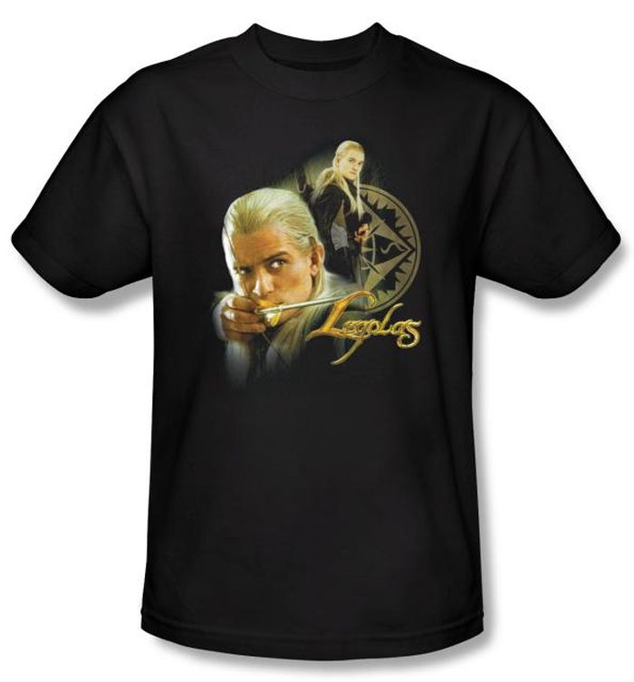 The Lord Of The Rings Kids T-Shirt Legolas Black Shirt Tee Youth - Lord ...
