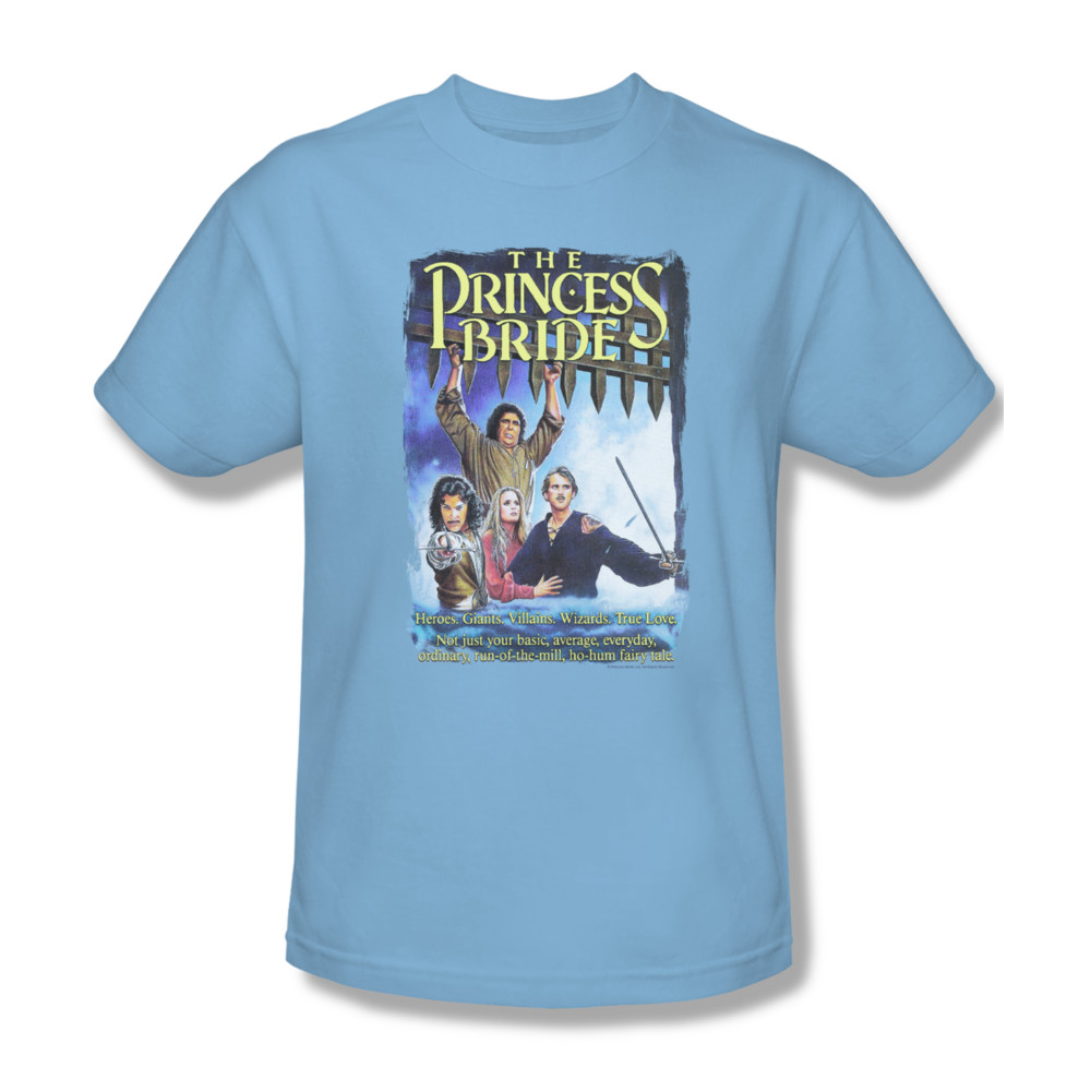 The Princess Bride Shirt Alt Poster Adult Light Blue Tee T-Shirt - The ...