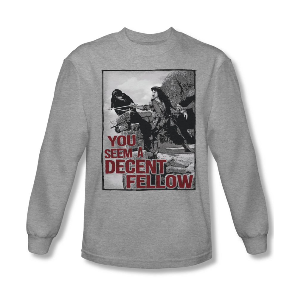 The Princess Bride Shirt Fellow Long Sleeve Athletic Heather Tee T ...