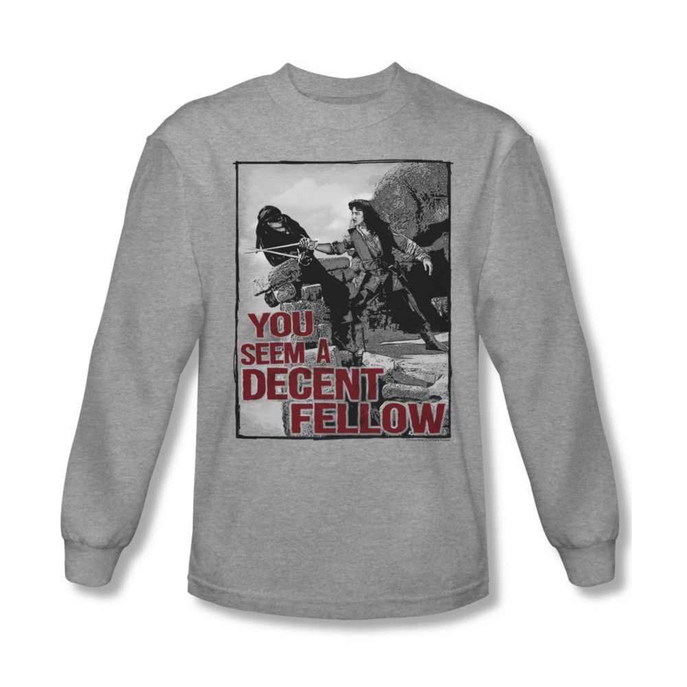 The Princess Bride Shirt Fellow Long Sleeve Athletic Heather Tee T ...