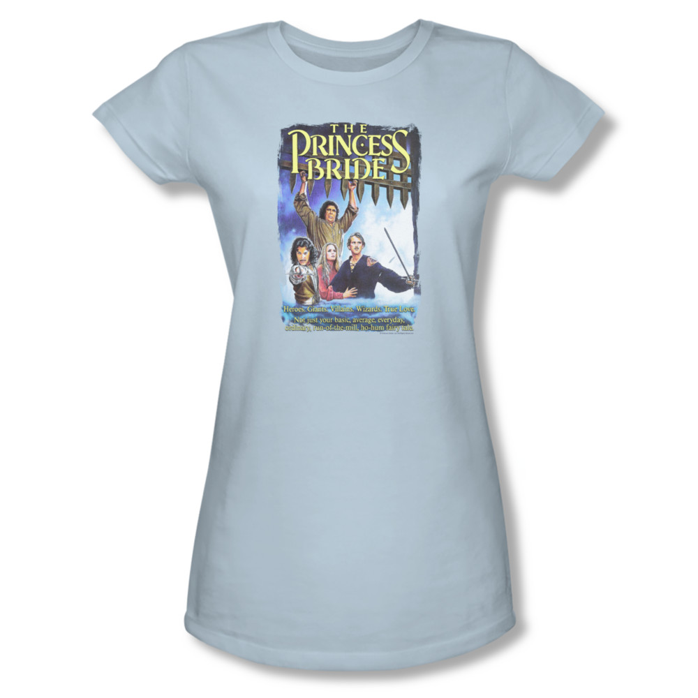The Princess Bride Shirt Juniors Alt Poster Light Blue Tee T-Shirt ...