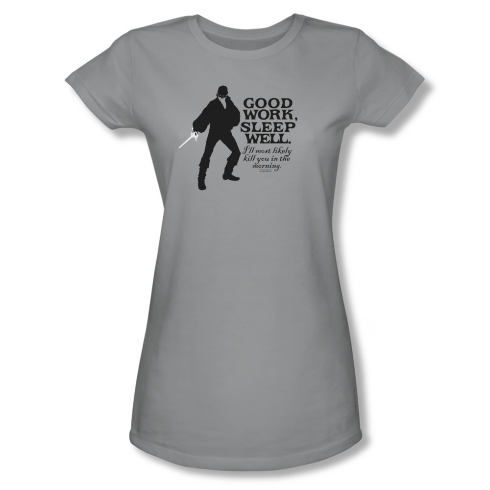 The Princess Bride Shirt Juniors Good Work Silver Tee T-Shirt - The ...