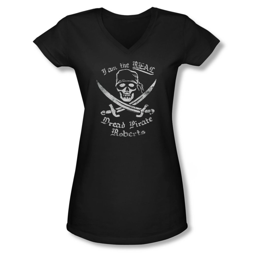 The Princess Bride Shirt Juniors V Neck The Real Dpr Black Tee T-Shirt ...