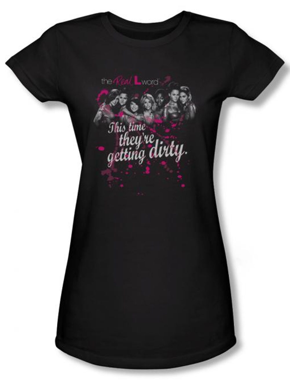 The Real L Word Juniors Shirt Dirty Black T-shirt Tee - The Real L Word ...