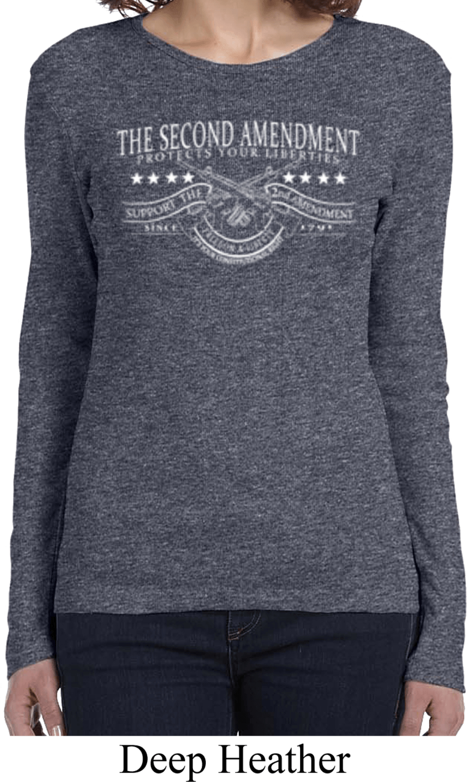 The Second Amendment Ladies Long Sleeve Shirt - The Second Amendment ...