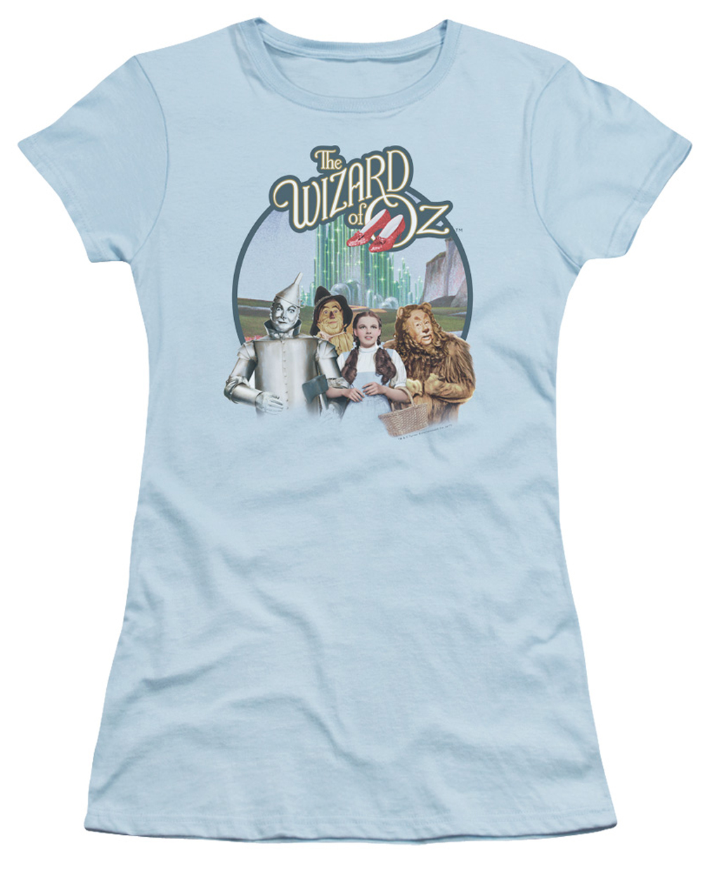 The Wizard Of Oz Juniors Shirt We're Off To See Wizard Light Blue T ...
