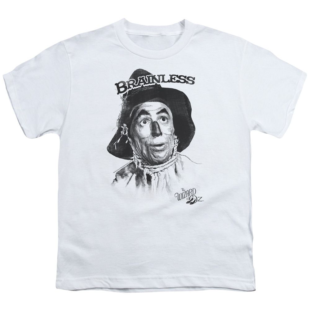 The Wizard Of Oz Kids Shirt Brainless Scarecrow White T-Shirt - The ...