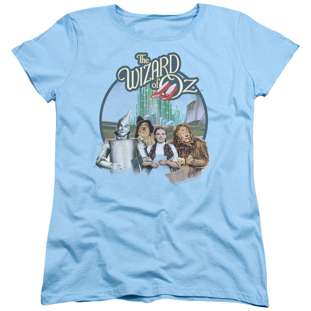 The Wizard Of Oz Womens Shirt We're Off To See Wizard Light Blue T ...