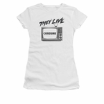 They Live Shirt Consume Adult White Tee T-Shirt - They Live Consume Shirts