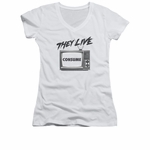 They Live Shirt Consume Adult White Tee T-Shirt - They Live Consume Shirts
