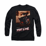 They Live Shirt Poster Adult Black Tee T-Shirt - They Live Poster Shirts