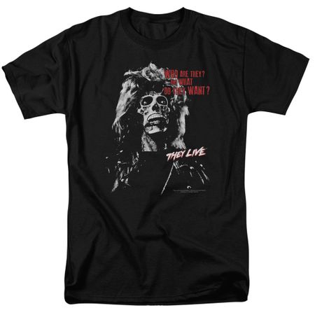They Live Shirt Who are They? Black T-Shirt - They Live Who are They ...
