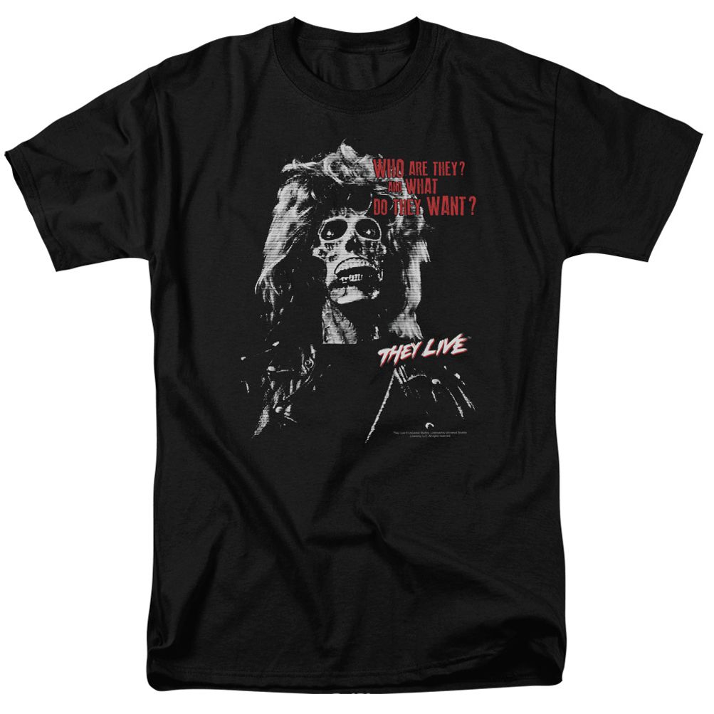 They Live Shirt Who are They? Black T-Shirt - They Live Who are They ...