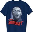 Three Stooges T-shirt Curly Why Soitenly Adult Funny Navy Tee Shirt ...