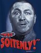 Three Stooges T-shirt Curly Why Soitenly Adult Funny Navy Tee Shirt ...