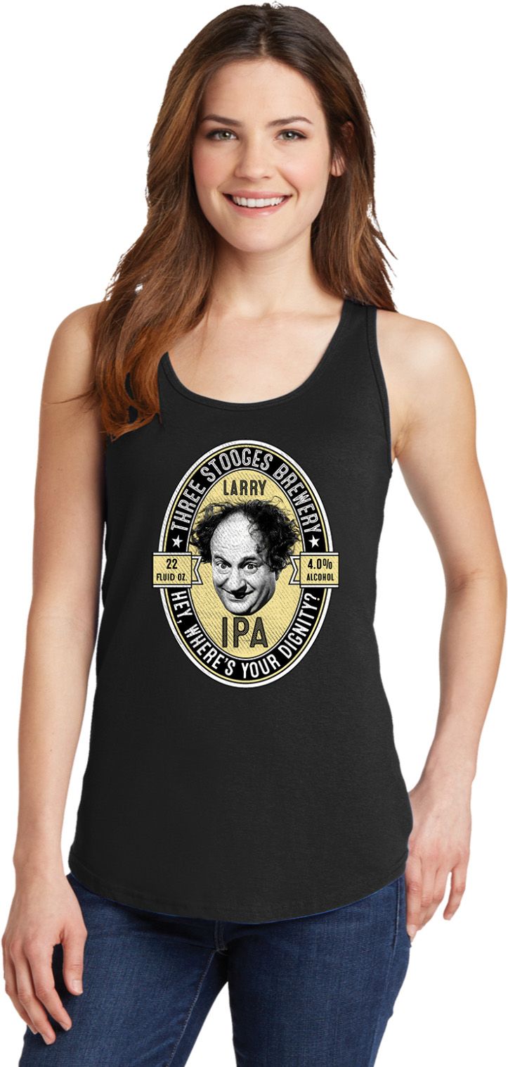 Three Stooges Tank Top Larry IPA Ladies Tanktop - Three Stooges Larry ...