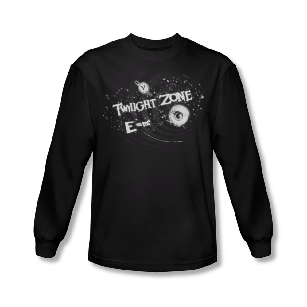 Twilight Zone Shirt E=MC2 Long Sleeve Black Sweatshirt - Twilight Zone ...