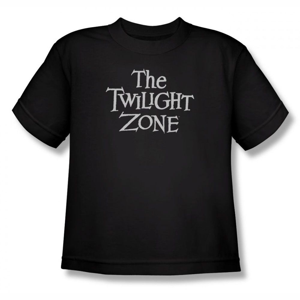 Twilight Zone Shirt Kids Logo Black T-Shirt - Twilight Zone Logo Shirts